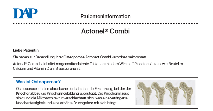 Actonel Combi - DeutschesApothekenPortal